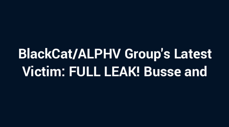 BlackCat/ALPHV FULL LEAK! Busse and Busee, PC Attorneys at Law