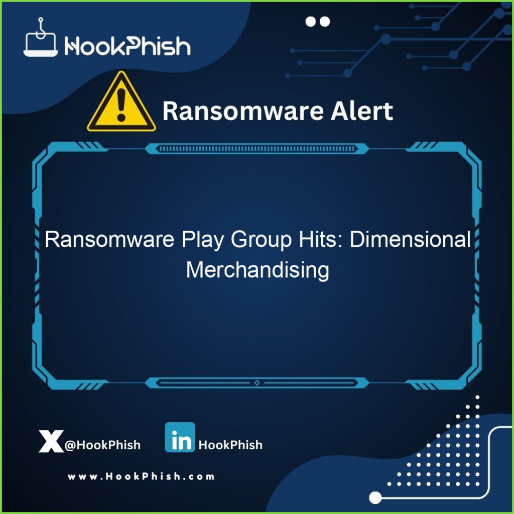 Ransomware Play Group Hits: Dimensional Merchandising