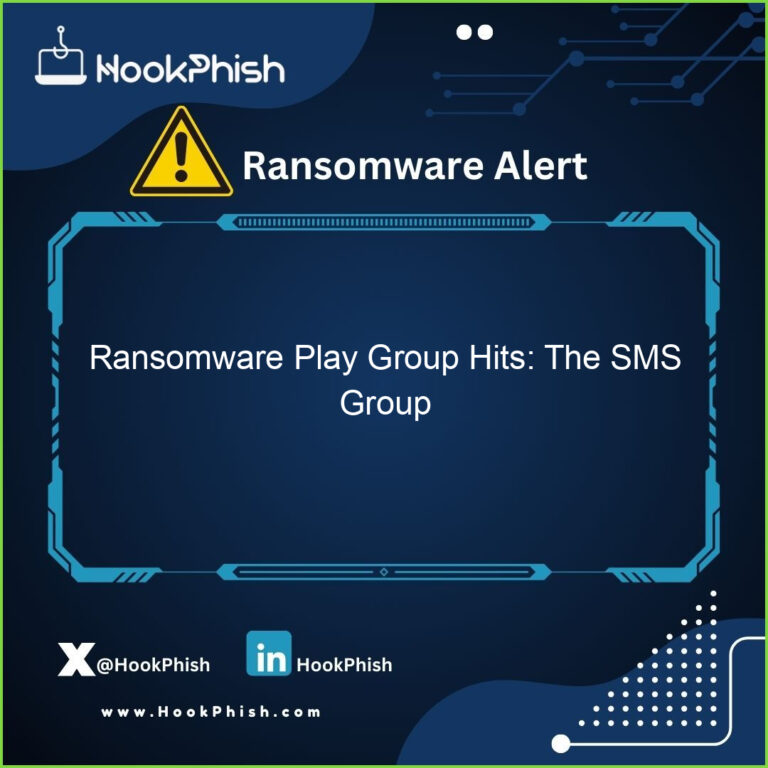 Ransomware Play Group Hits: The SMS Group