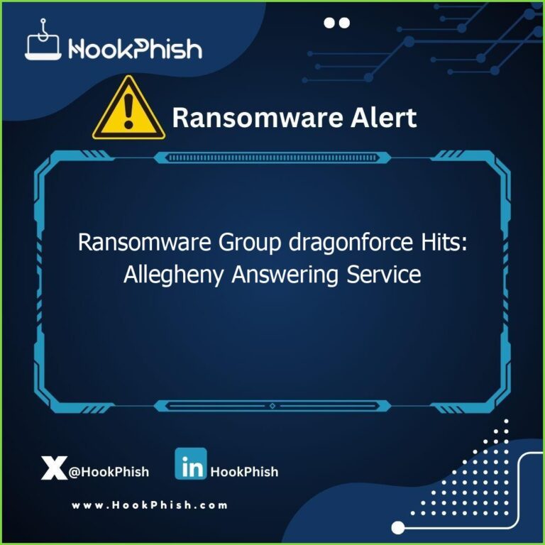 Ransomware Group dragonforce Hits: Allegheny Answering Service